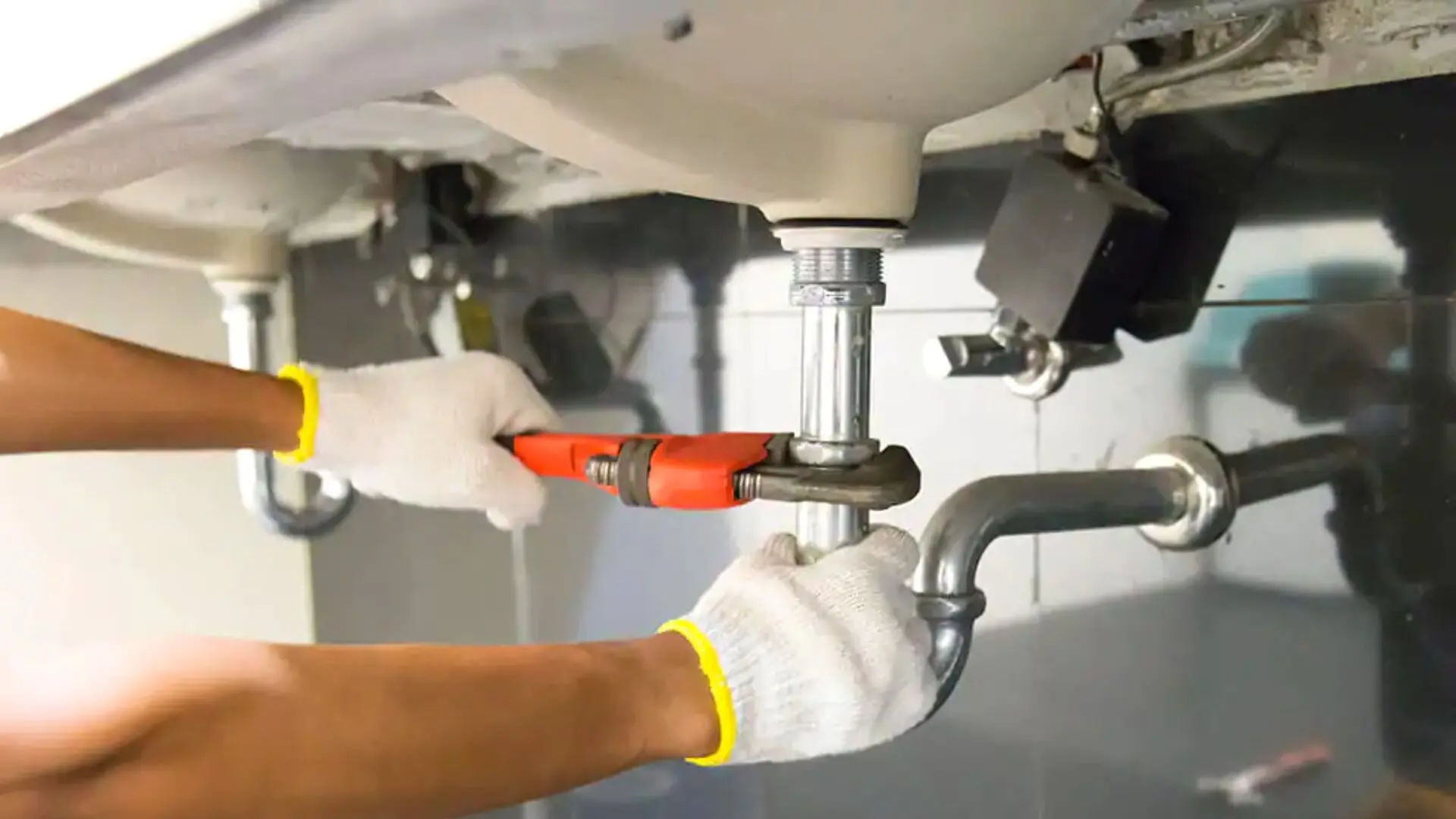 Professional plumbing services ensure smooth pipe flow during routine ...